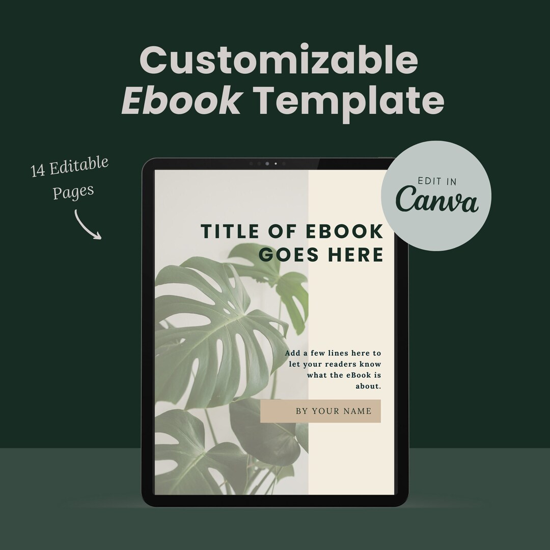 Ebook Template Canva Workbook Template Canva Template - Etsy