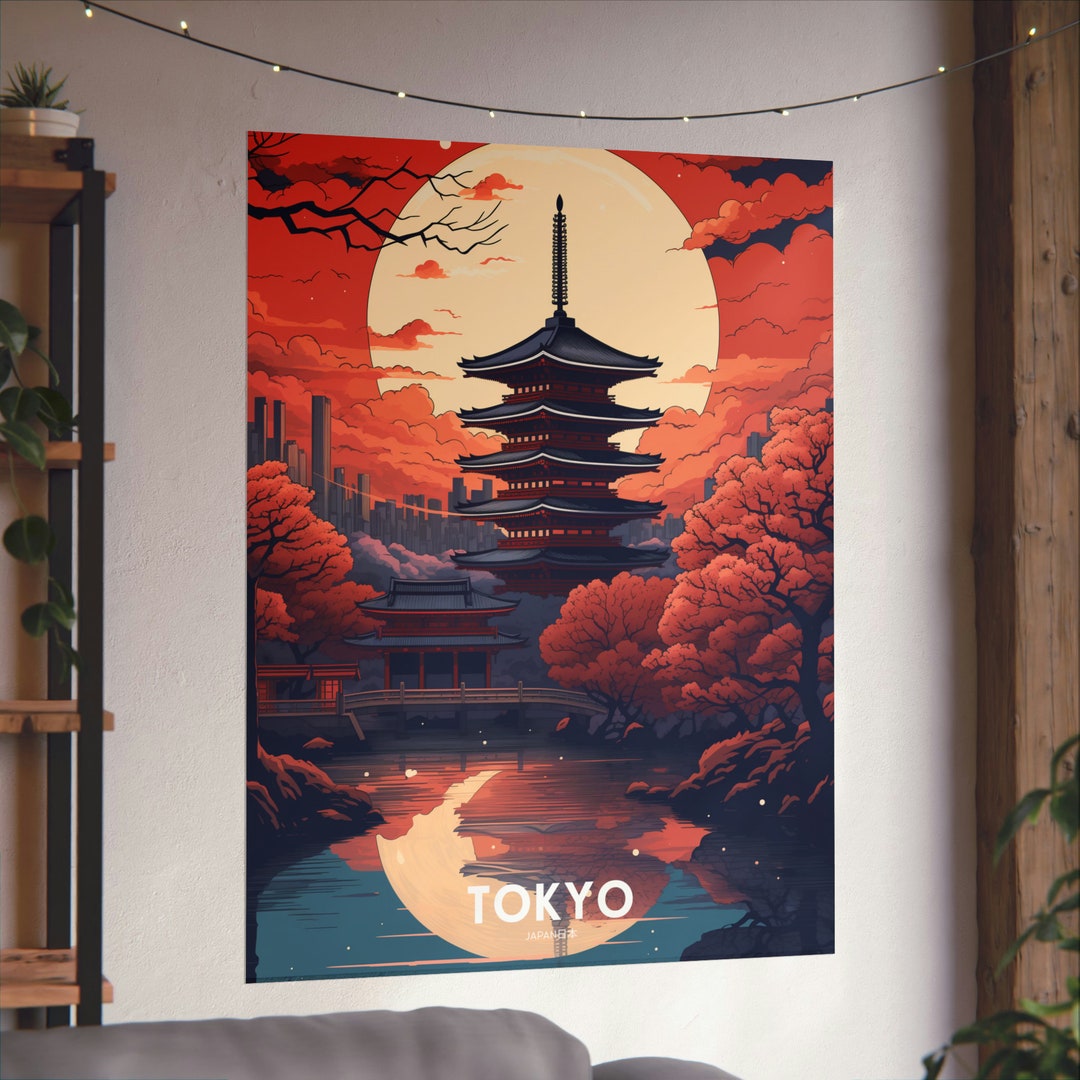 Tokyo Japan Poster, Japan Poster, Japan Gift, Japanese Wall Art, Anime ...