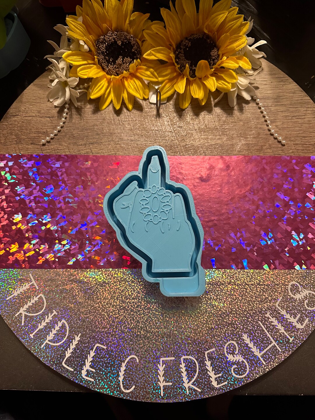 Small Middle Finger Squash Blossom Freshie Mold NOT A VENT - Etsy