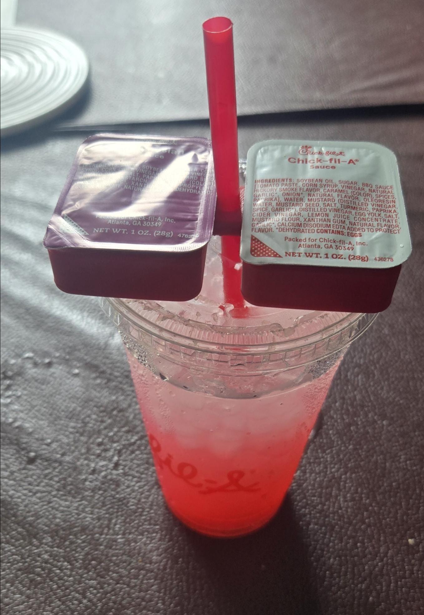3D Printed Fast Food Condiment Holder: Cup & Straw Attachment - Etsy