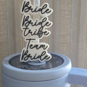 3D Printed Wedding Straw Toppers: Bridal Party Favors - Etsy