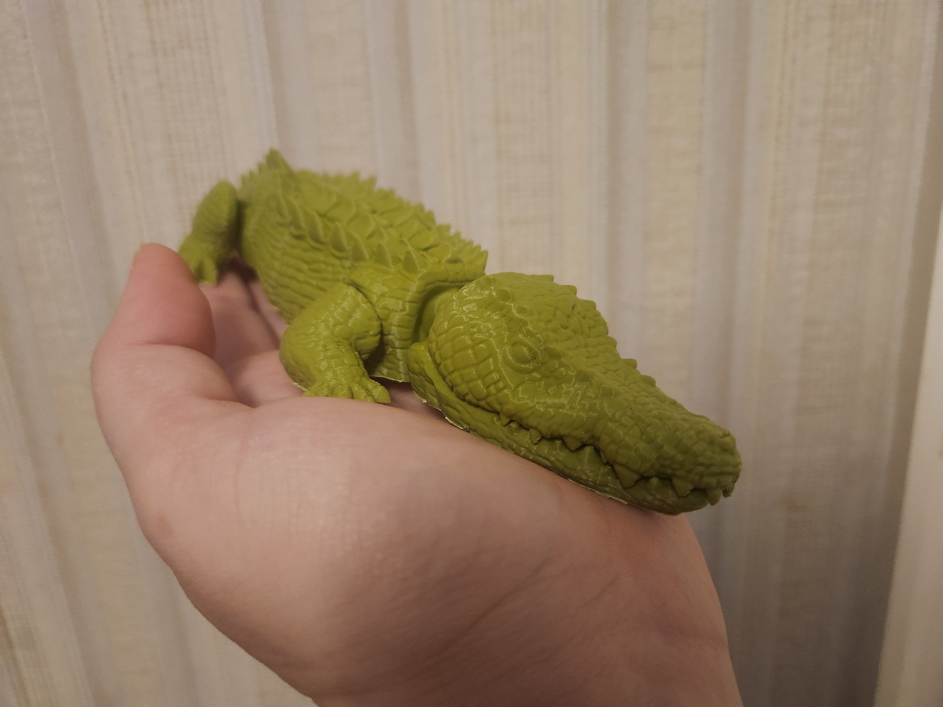 Articulated Crocodile 3d Printed Toy Etsy