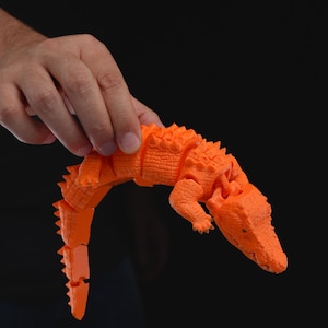 Articulated Crocodile 3D Printed Toy - Etsy