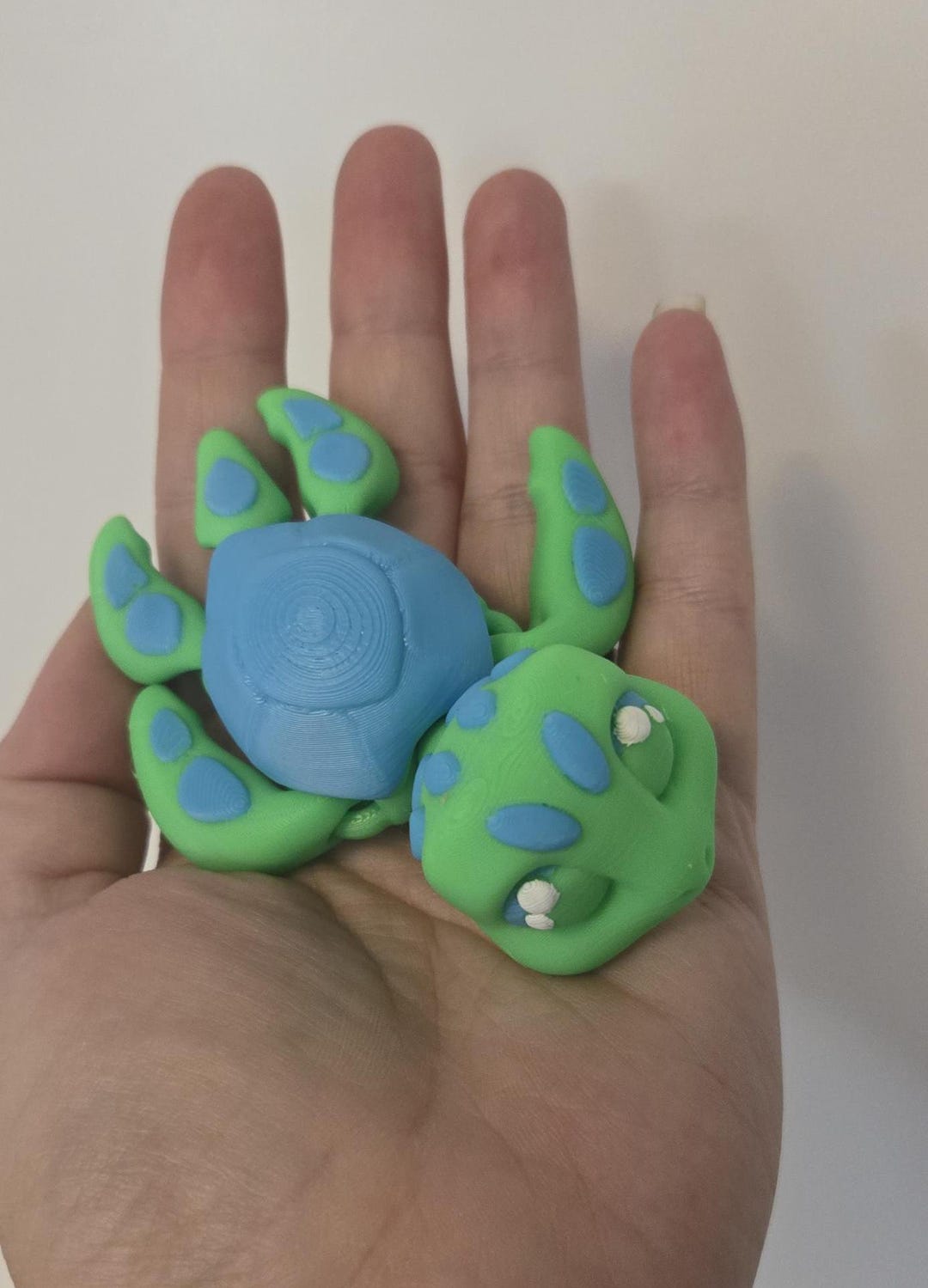 3D Printed Articulating Turtle: Flexible Desk Toy, Eco-friendly PLA - Etsy
