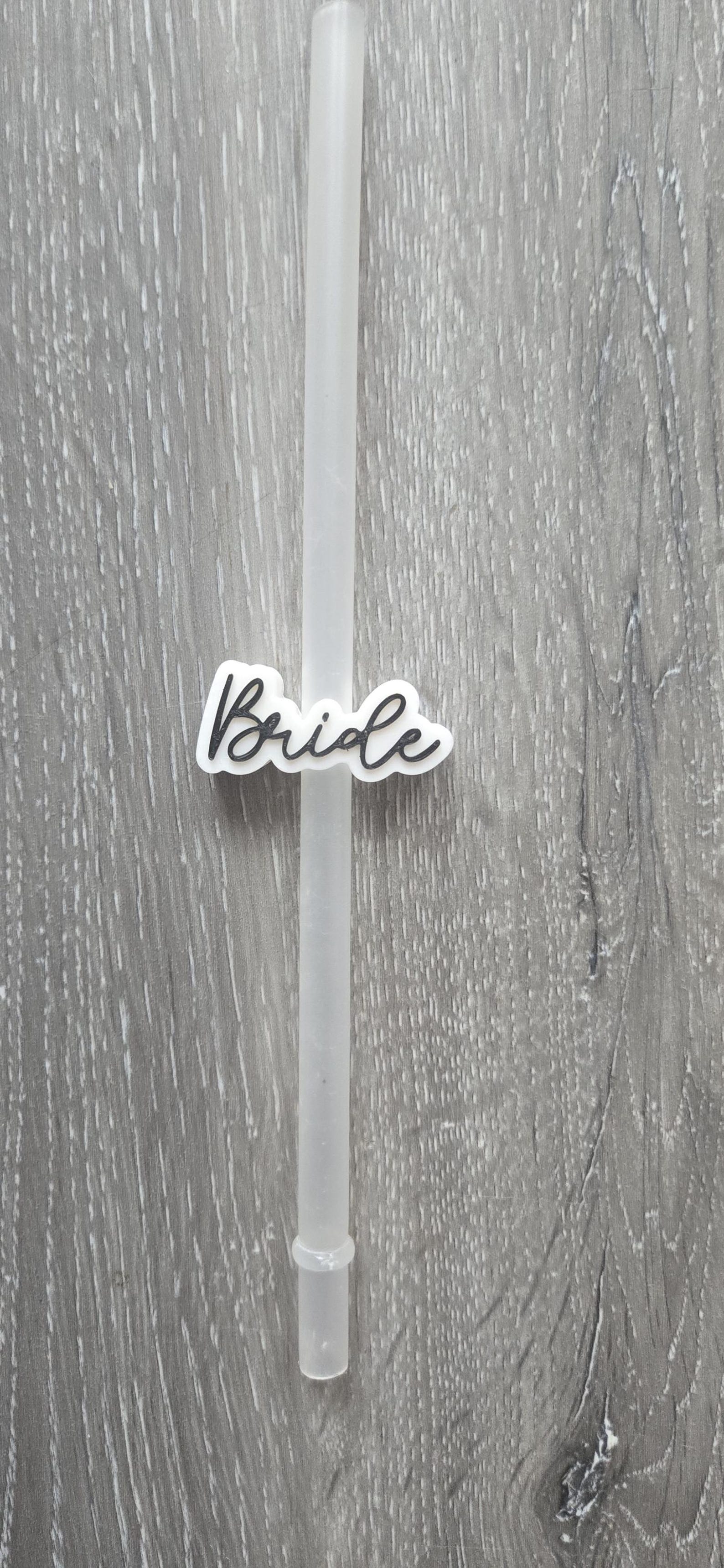 3D Printed Wedding Straw Toppers: Bridal Party Favors - Etsy