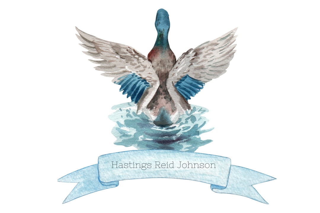 Benutzerdefinierte Ente Wandkunst für Jungen Kinderzimmer Stockente ...