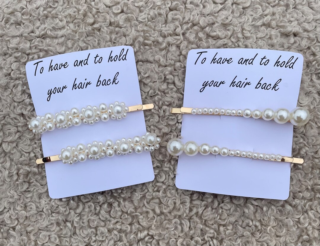 Pearl Clip Bobbie Pin Elegant and Classic - Etsy