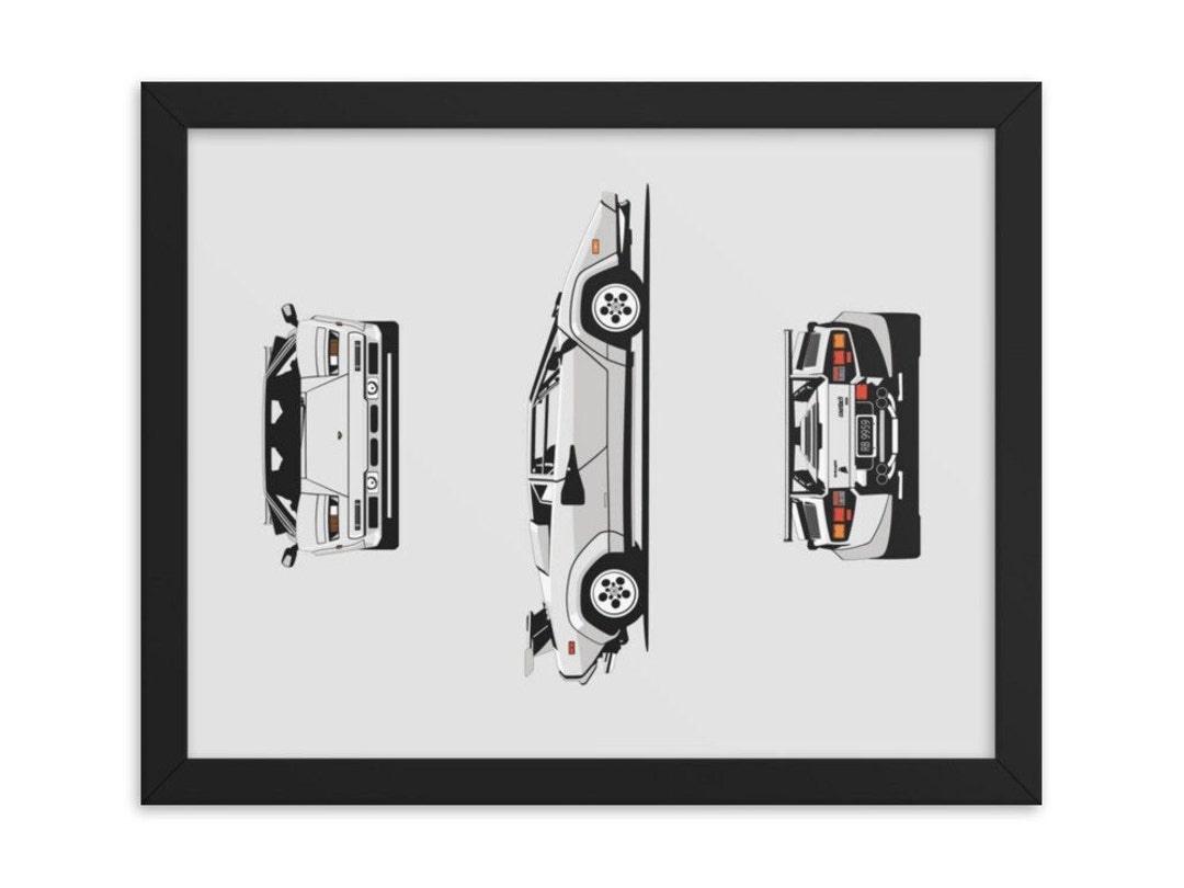 Lamborghini Countach Poster Lamborghini Vintage Countach White - Etsy