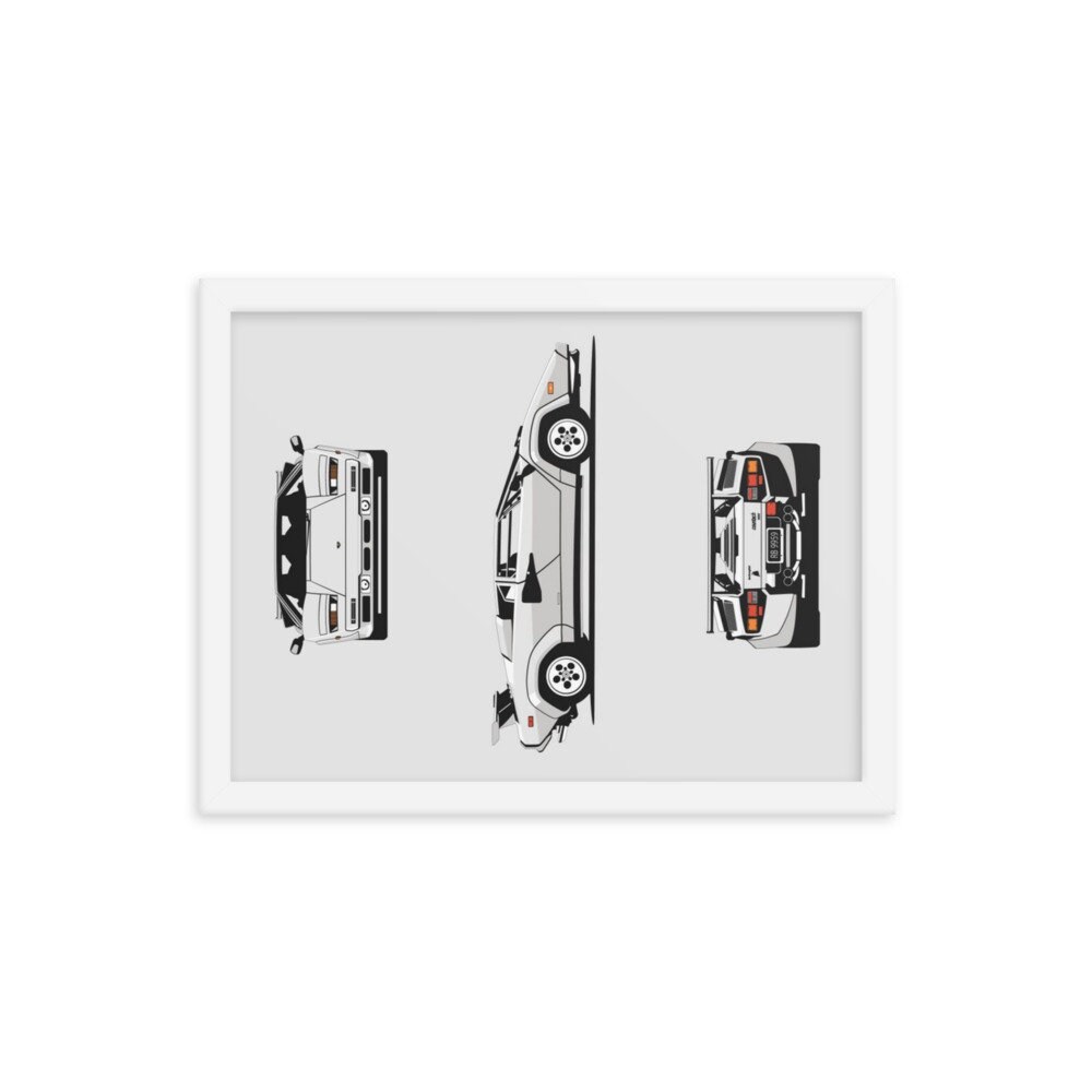 Lamborghini Countach Poster Lamborghini Vintage Countach White - Etsy