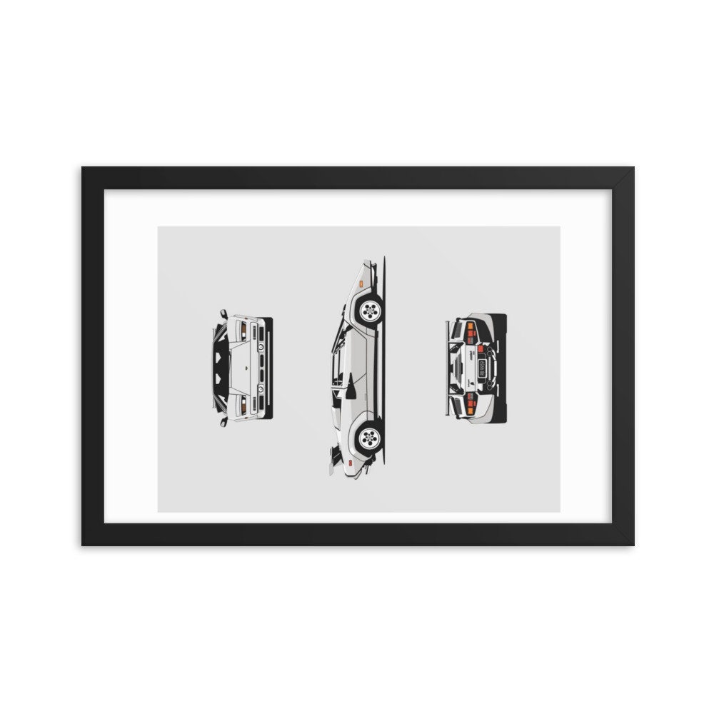 Lamborghini Countach Poster Lamborghini Vintage Countach White - Etsy