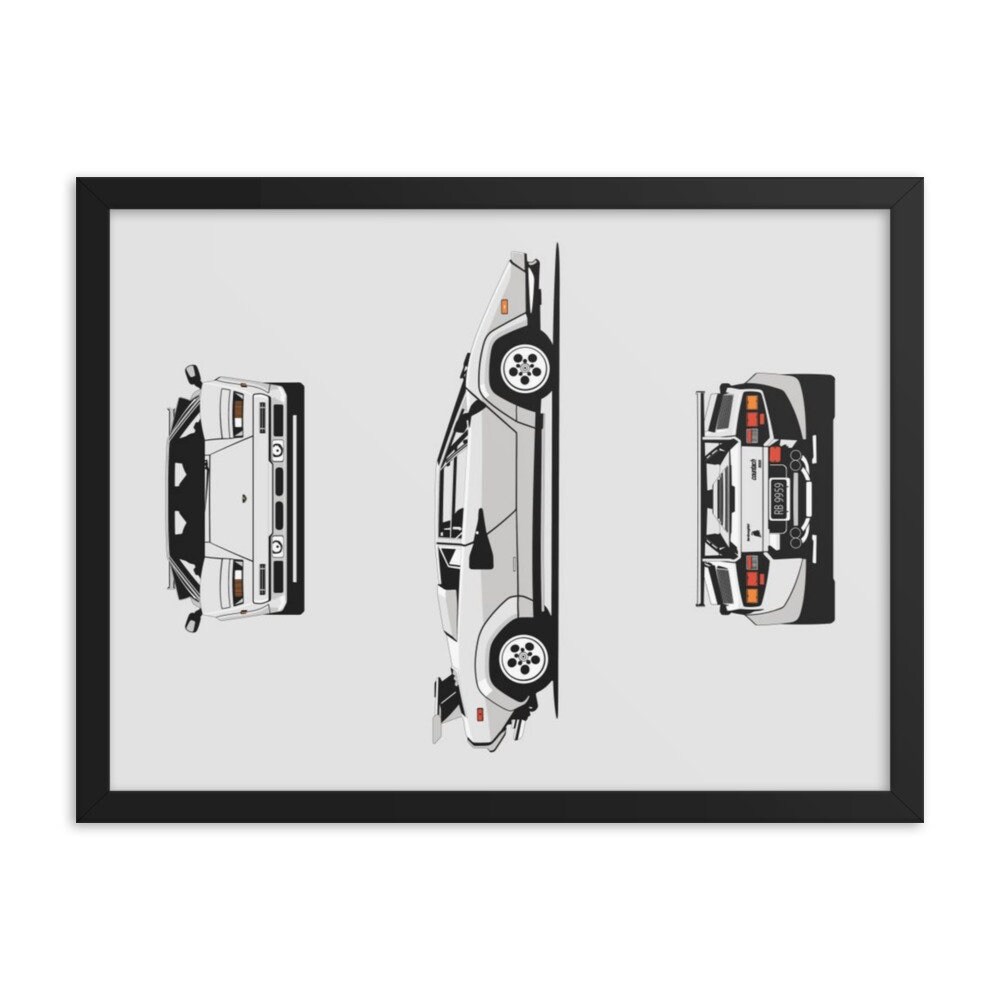 Lamborghini Countach Poster Lamborghini Vintage Countach White - Etsy