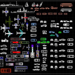 Autocad Vehicle Set for Drawing All Kind of Projects Autocad Blocks ...