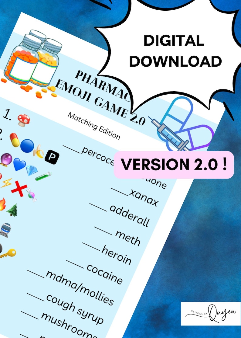 Pharmacy Emoji Game 2.0 Matching Edition - Etsy