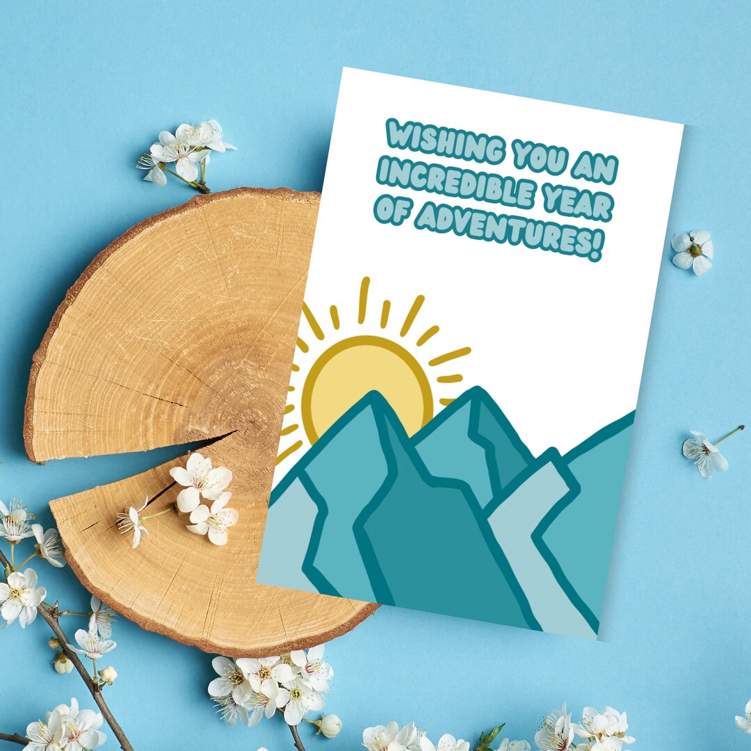 Printable Birthday Card for Outdoorsy Friend Birthday Adventure Card ...