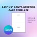 Printable Greeting Card Canva Template Bundle 5x7 4x6 Editable Drag and ...