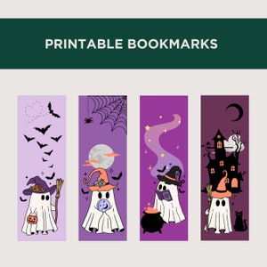 Halloween Bookmarks Ghost Spooky Bookish Bookmark for Reader Bookmark ...