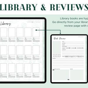 Digital Reading Journal for Goodnotes Digital Reading Tracker for iPad ...