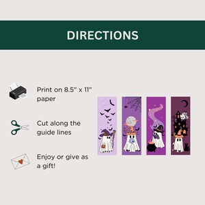 Halloween Bookmarks Ghost Spooky Bookish Bookmark for Reader Bookmark ...