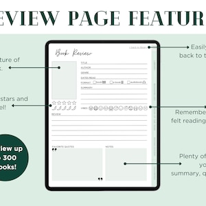 Digital Reading Journal for Goodnotes Digital Reading Tracker for iPad ...