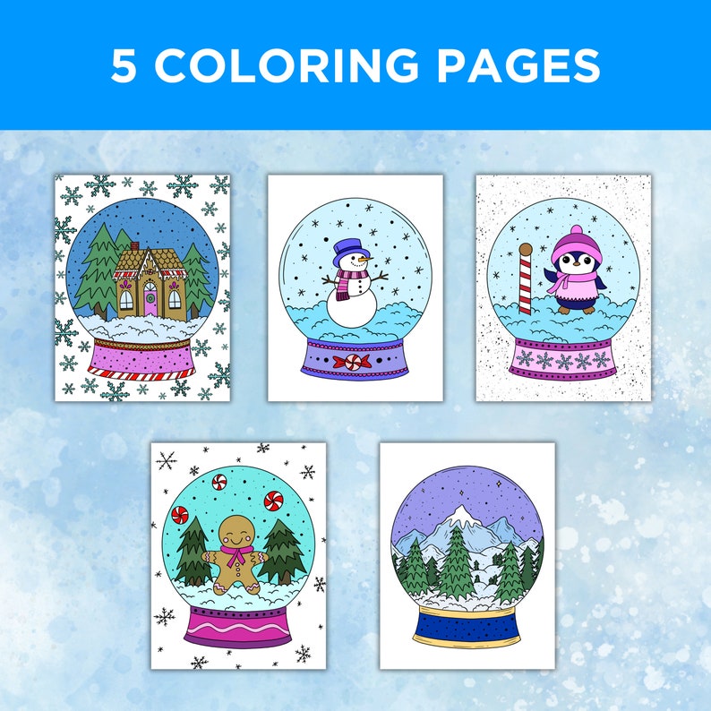 Printable Winter Coloring Pages Christmas Coloring Sheets Coloring ...