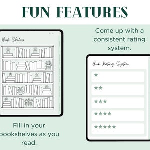 Digital Reading Journal for Goodnotes Digital Reading Tracker for iPad ...