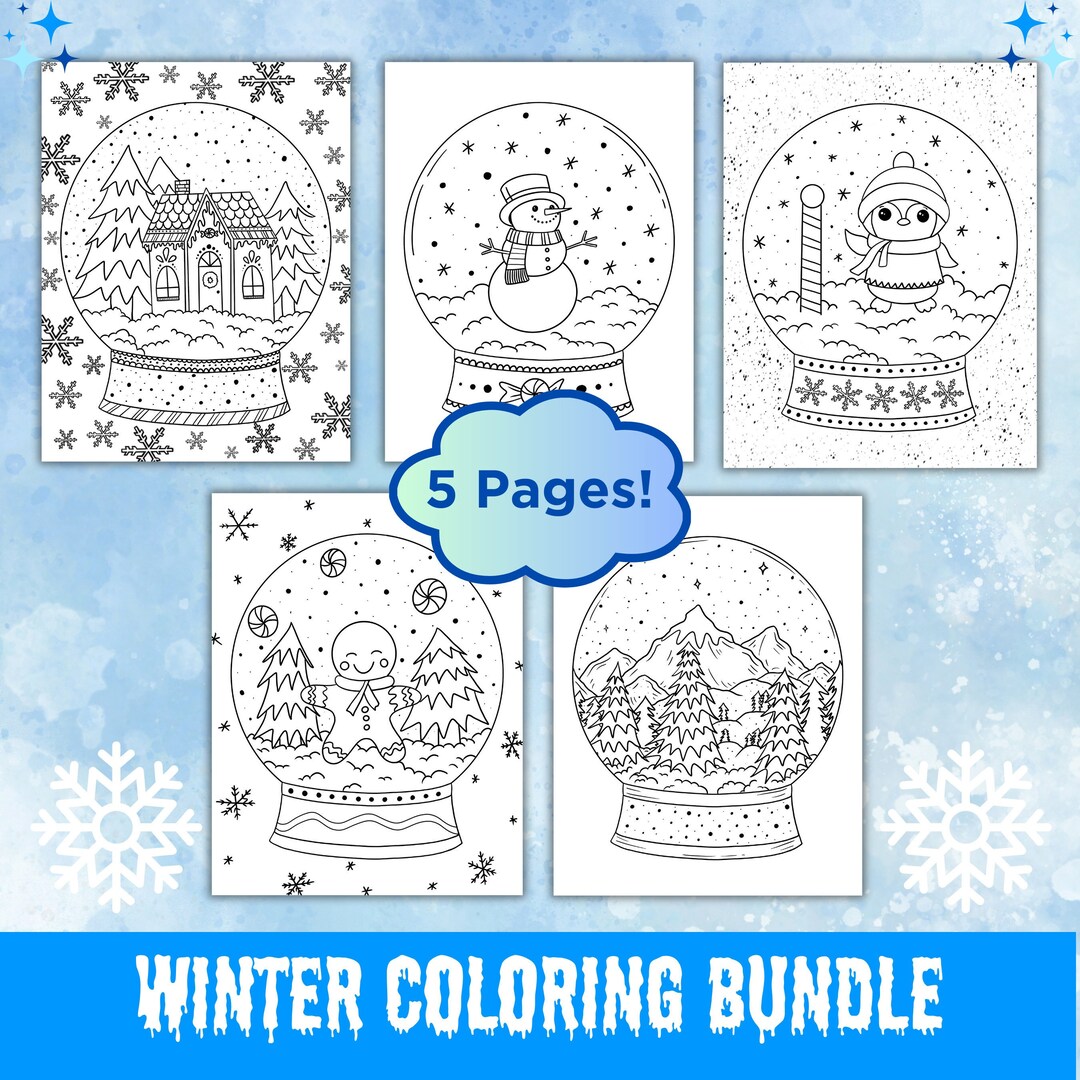 Printable Winter Coloring Pages Christmas Coloring Sheets Coloring ...
