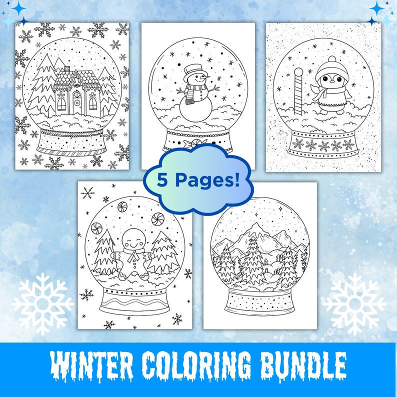 Printable Winter Coloring Pages Christmas Coloring Sheets Coloring ...