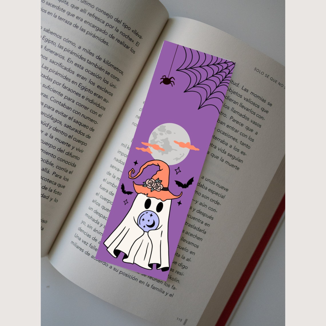 Halloween Bookmarks Ghost Spooky Bookish Bookmark for Reader Bookmark ...