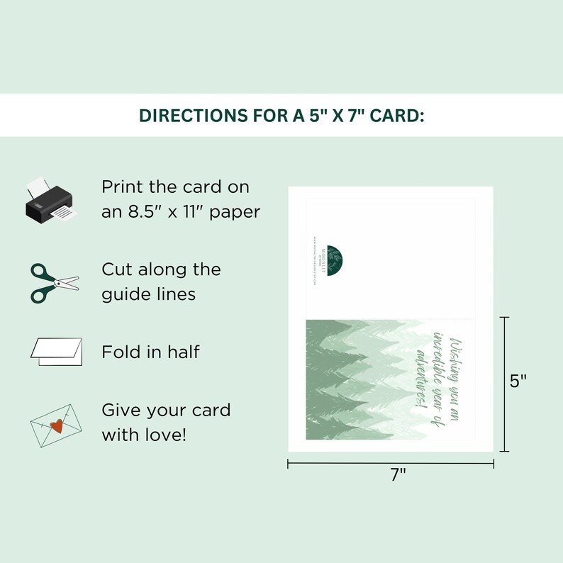 Printable New Adventure Congratulations Card for Coworker Outdoorsy ...