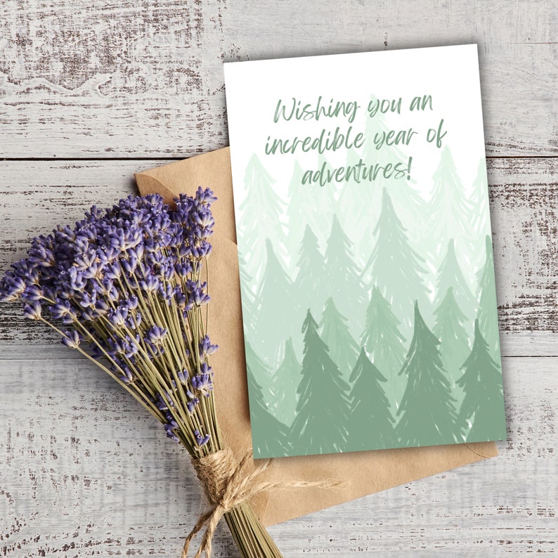 Printable New Adventure Congratulations Card for Coworker Outdoorsy ...