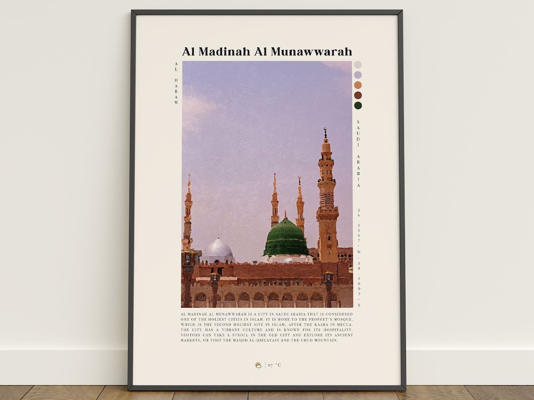 Madinah Travel Art Prints, Palette Knife and Digital Oil Paintings ...