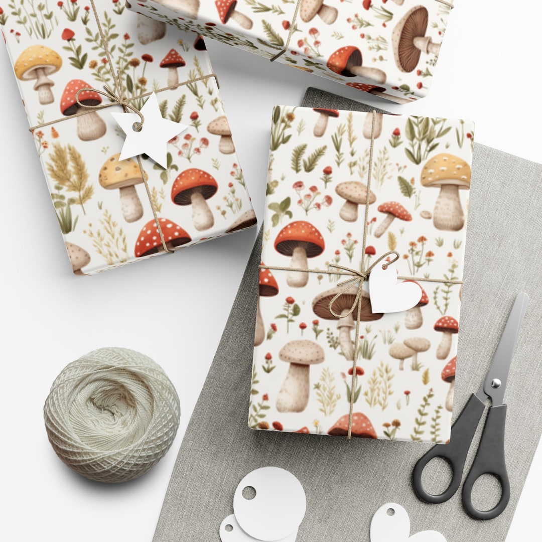 Mushroom Wrapping Paper - Etsy