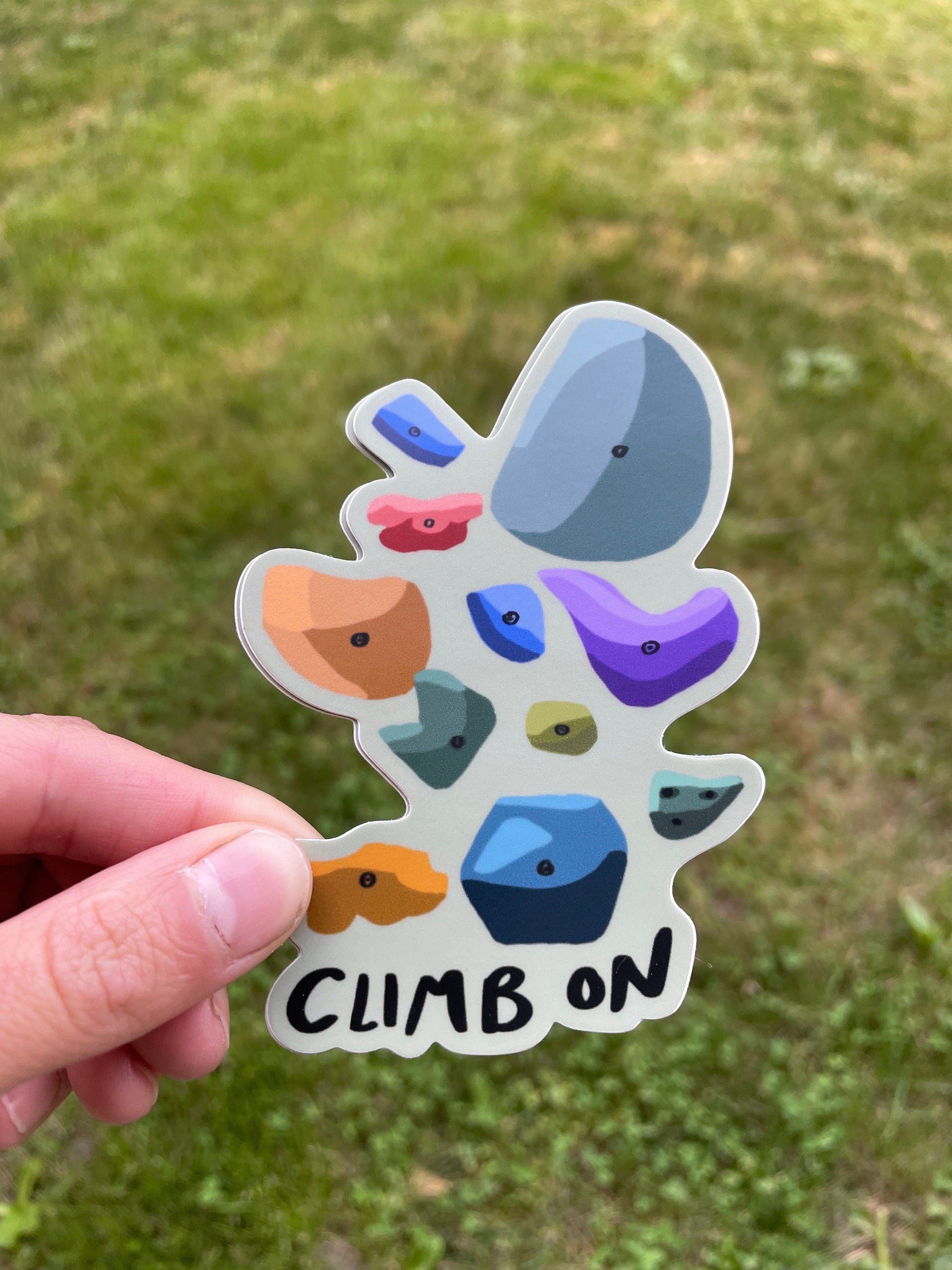 Climb on Bouldering Sticker - Etsy