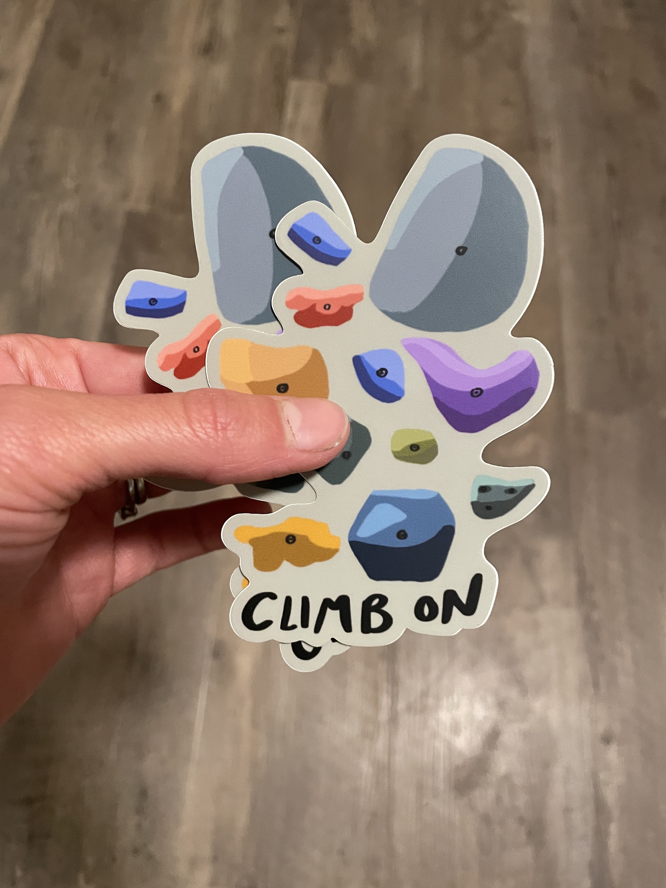 Climb on Bouldering Sticker - Etsy