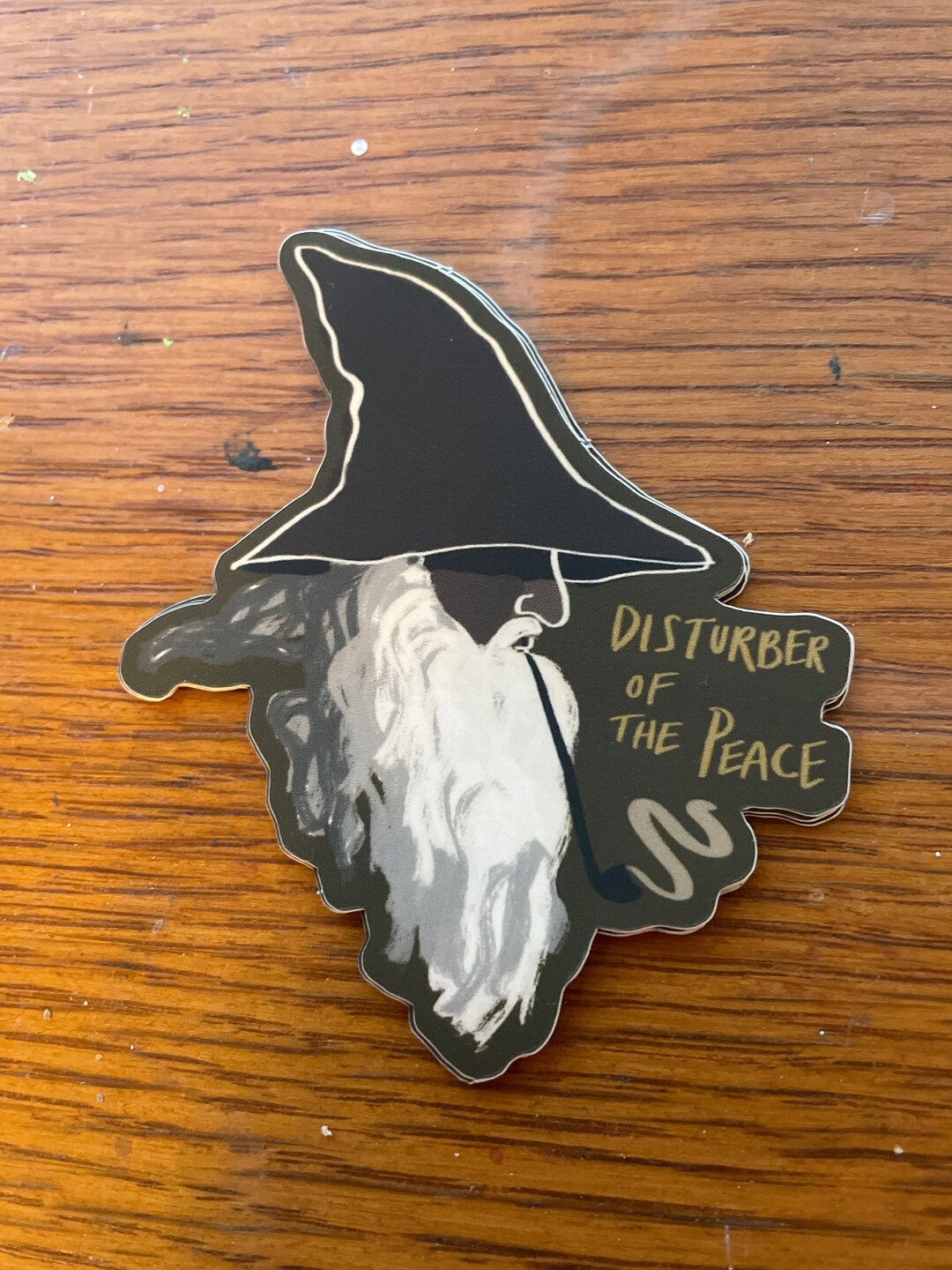 Gandalf Disturber of the Peace Vinyl Sticker - Etsy