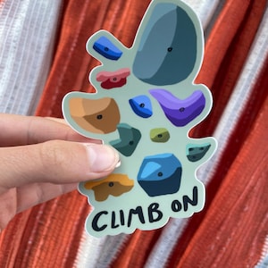Climb on Bouldering Sticker - Etsy