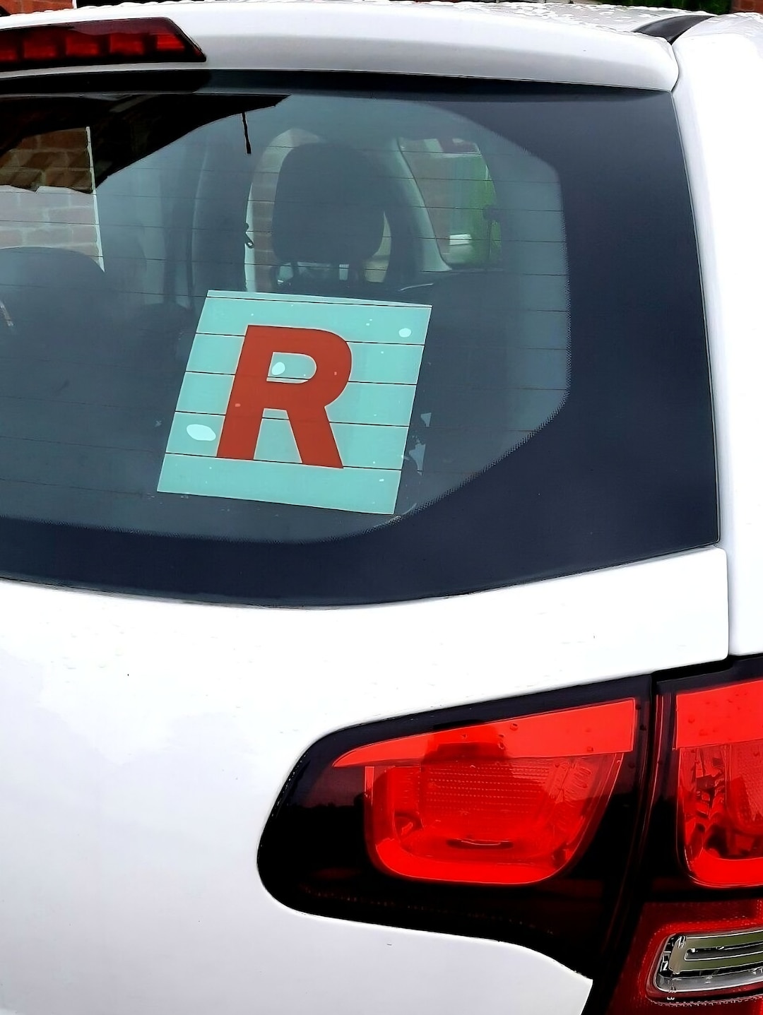 Digital Restricted Driver R Plate Sticker - Legal Self-adhesive R Plate ...