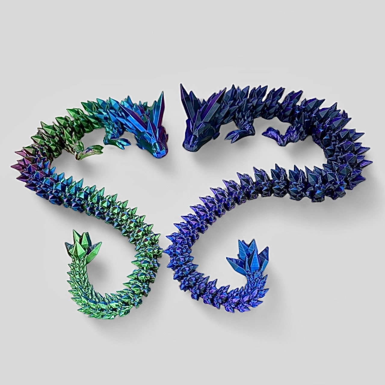 Articulated Crystal-gem Dragon 3-D Printed-sensory-colorful - Etsy