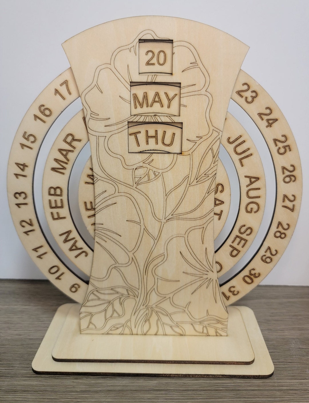 Calendar Wheel DIY Laser Project - 4 Fronts and Fully Customizable ...