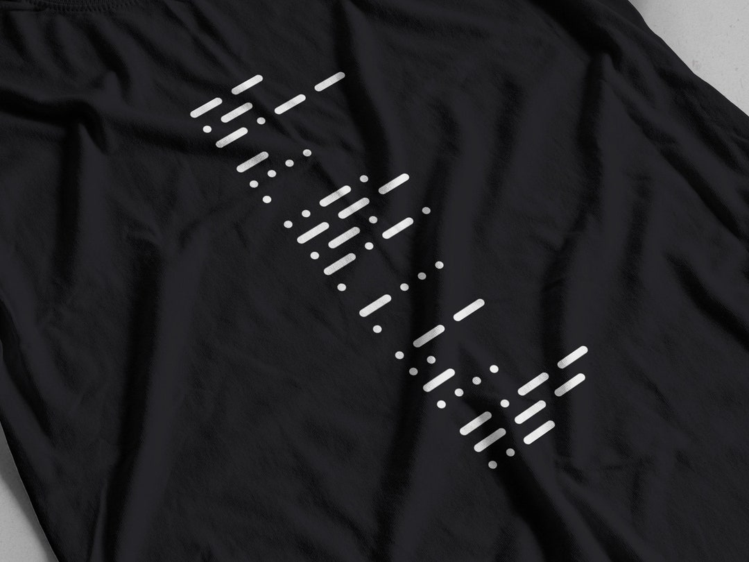 May the Force Be With You. Morse Code T-shirt With Coded Star Wars ...