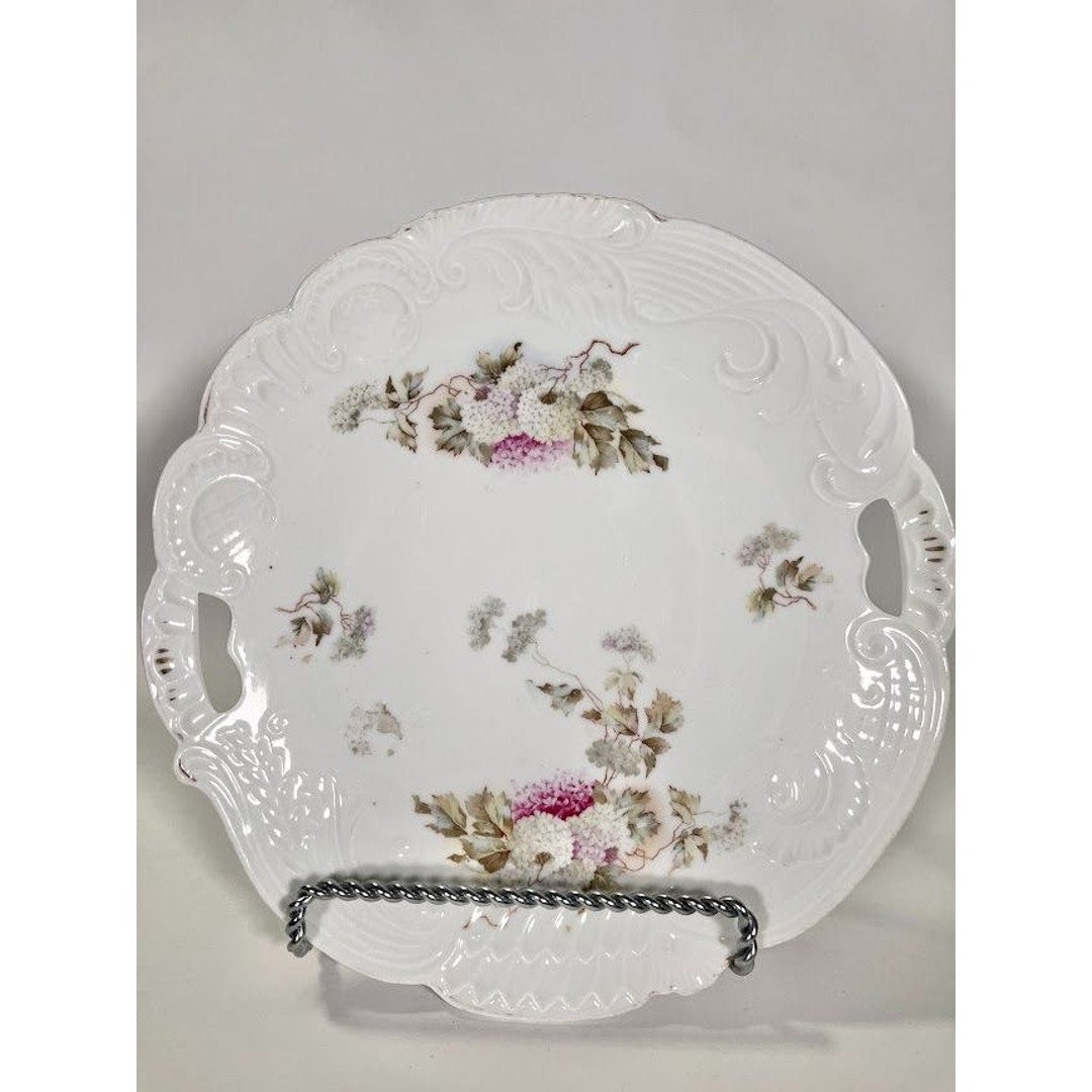 Floral Decorative Plate W/ Handles 10 - Etsy