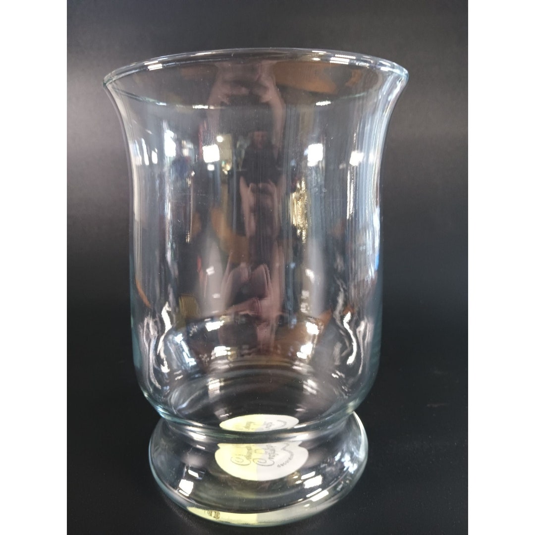 Colony Crafts Clear Glass Hurricane Vase 8 - Etsy