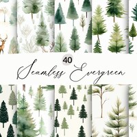 Nordic Winter Digital Paper Pack: Scandinavian Christmas Patterns ...