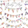 Shabby Chic Style Bunting,, Digital Clipart - Etsy UK