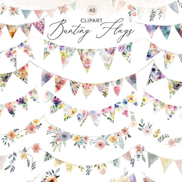 Bunting Clip Art - Etsy