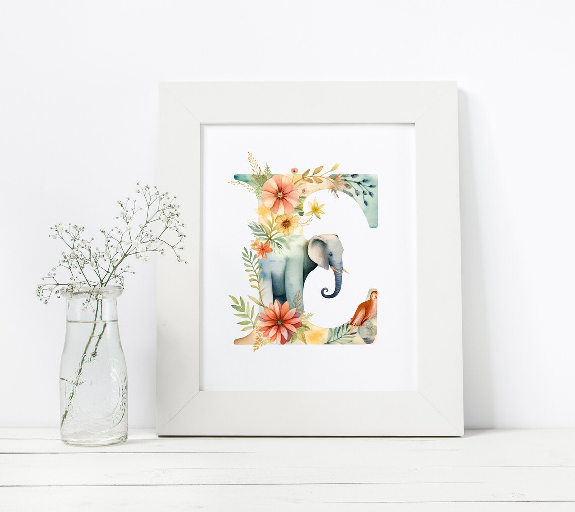 Animal Lettering, Nursery Letters Clipart, Zoo Alphabet Clipart ...