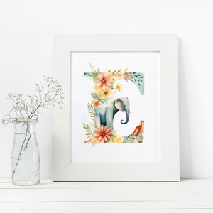 Animal Lettering, Nursery Letters Clipart, Zoo Alphabet Clipart ...