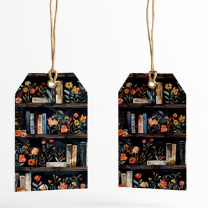 Fall Library Seamless Pattern Dark Gothic Library Shelf Repeating ...