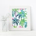 Seamless Palm Tree Pattern, Preppy Palm Tree Background Pattern ...