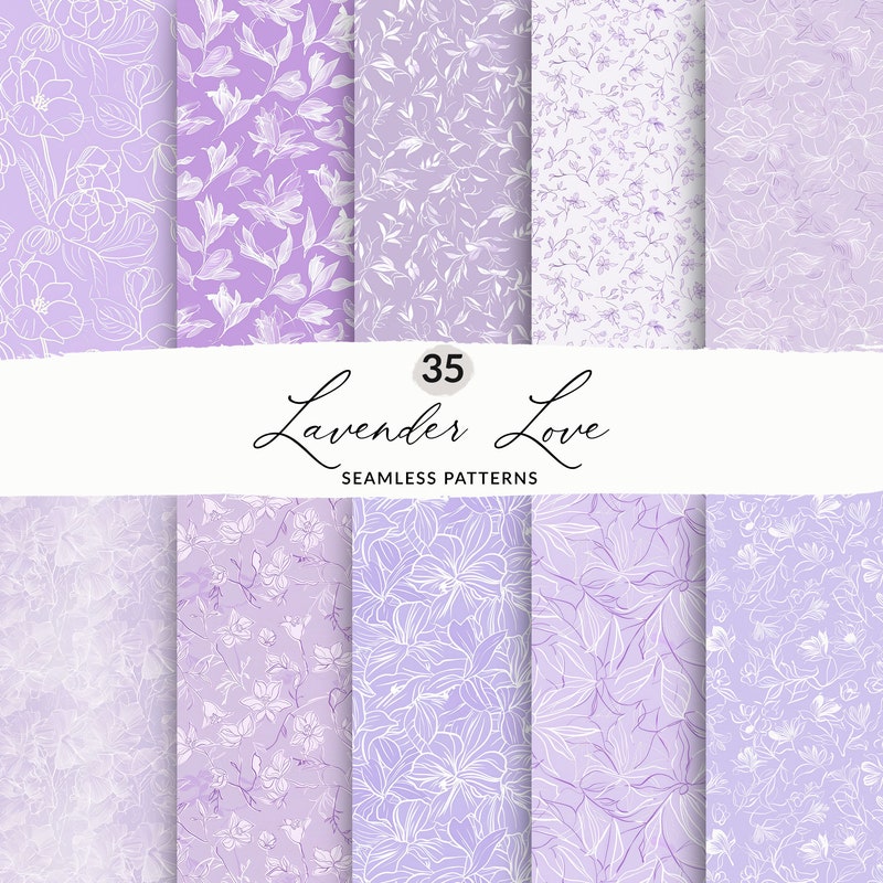 Lilac Abstract Art - Etsy